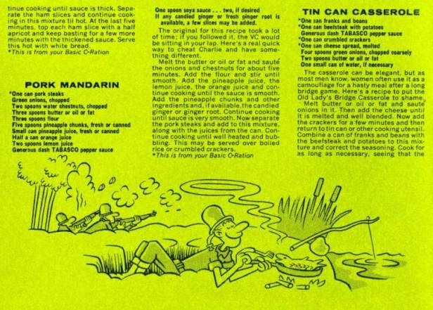 Vietnam C-Ration Cook Book – CherriesWriter – Vietnam War website