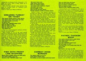 Vietnam C-Ration Cook Book – CherriesWriter – Vietnam War website