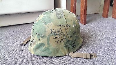 Helmet Cover Graffiti – CherriesWriter – Vietnam War website