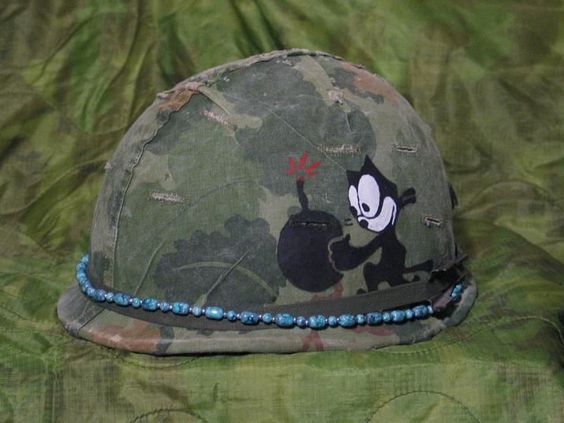 Helmet Cover Graffiti Cherrieswriter Vietnam War Website