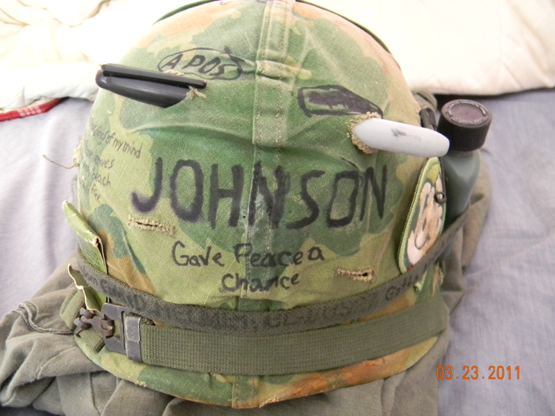 Helmet Cover Graffiti – CherriesWriter – Vietnam War website