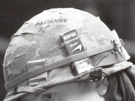 Helmet Cover Graffiti – CherriesWriter – Vietnam War website