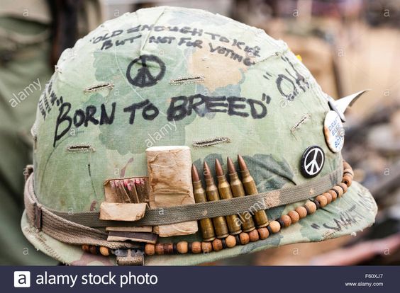 Helmet Cover Graffiti – CherriesWriter – Vietnam War website