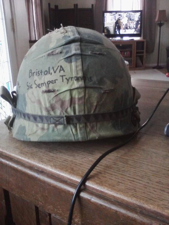 Helmet Cover Graffiti – CherriesWriter – Vietnam War website