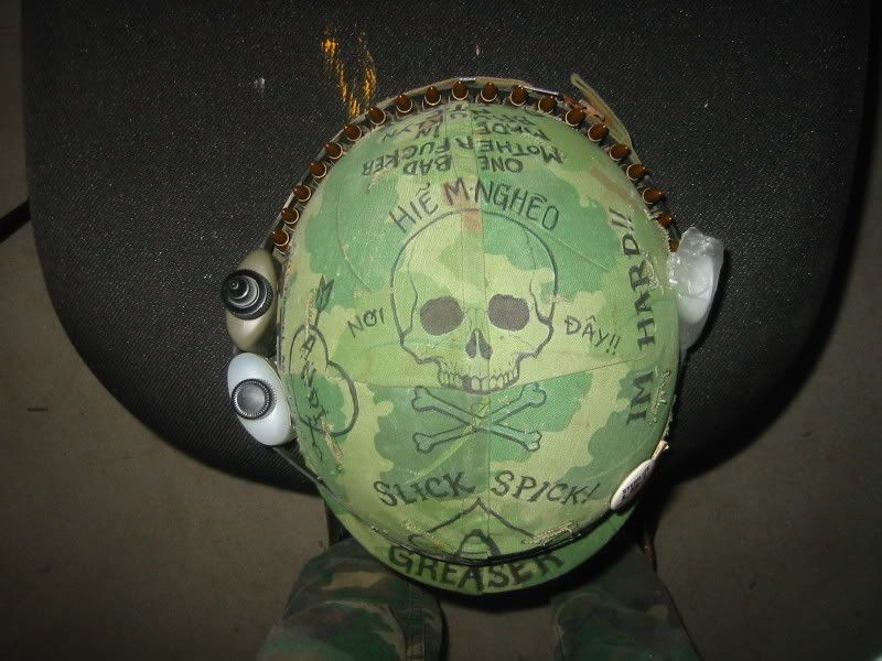 Helmet Cover Graffiti – CherriesWriter – Vietnam War website